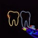 Tooth Neon Sign, Dental Office Decor, White Tooth Led Neon, Dentist ...