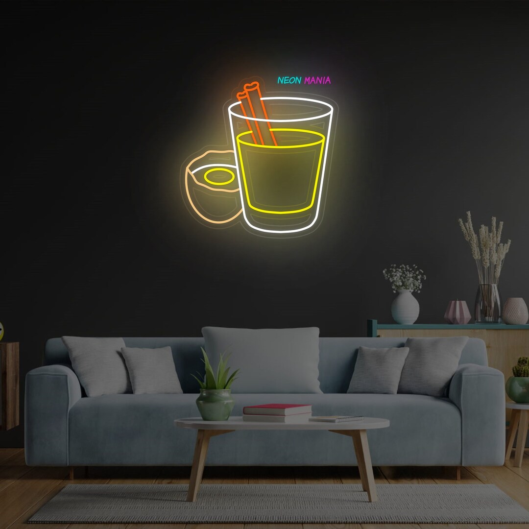 Eggnog Neon Sign: Light up Your Cafe. Christmas Drink Led Neon Sign - Etsy