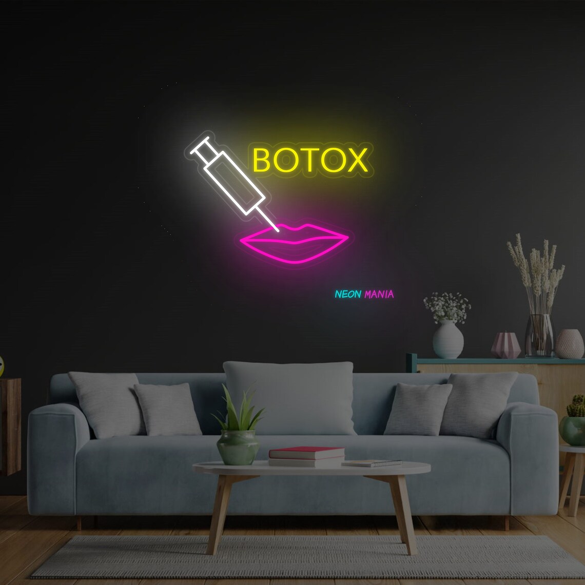 Botox Neon Sign, Lip Flip Led Sign, Custom Beauty Salon Sign, Cosmetics ...