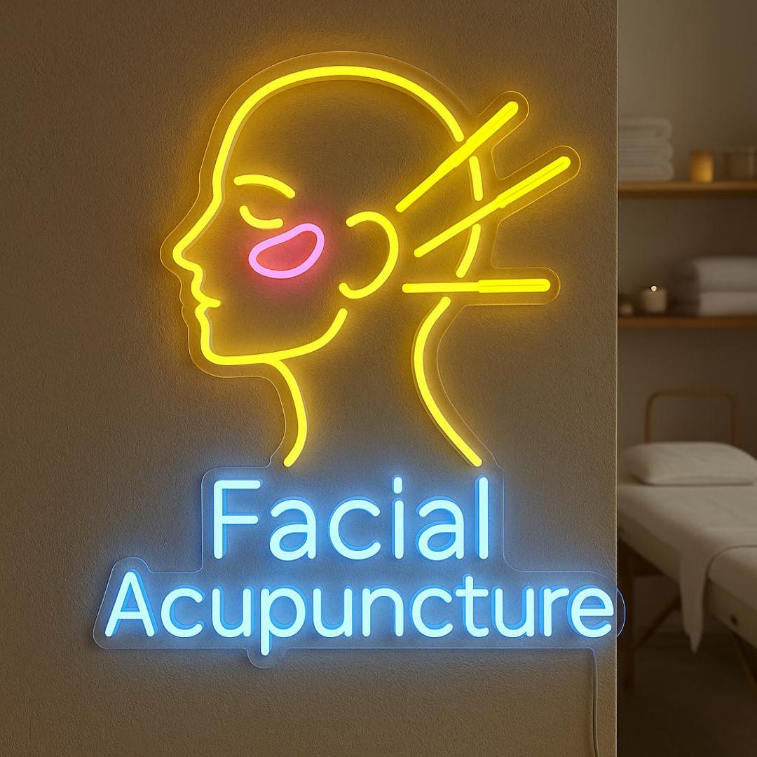 Facial Acupuncture Neon Sign. Aesthetic Medicine LED Decor. - Etsy