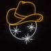 Disco Cowboy Neon Sign Disco Ball Led Light Neon Party - Etsy