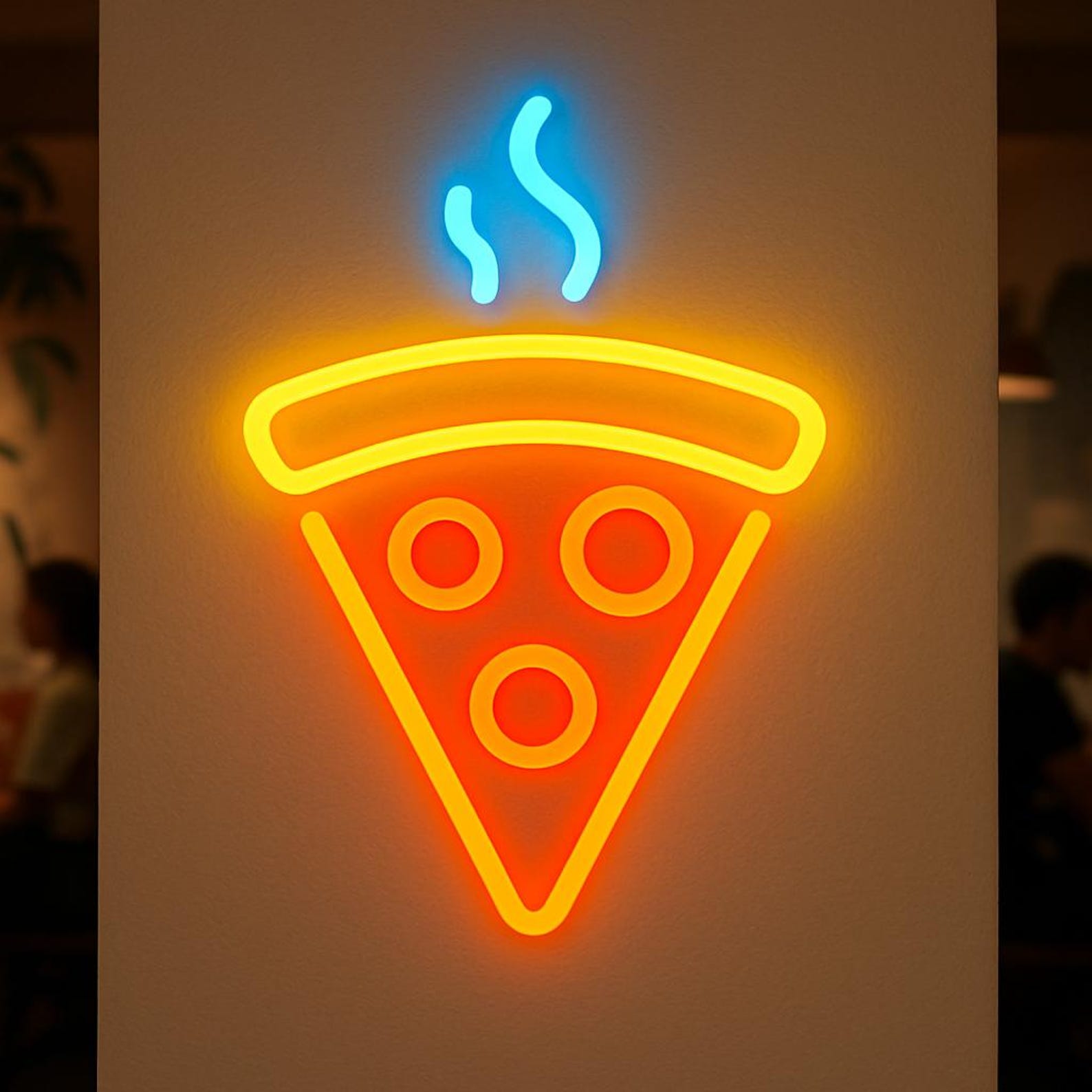 Pizza Neon Sign. Pizzeria Light. Restaurant Led Sign. Gift Idea Chef ...