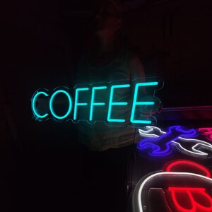Coffee Neon Sign, Coffee Led Light Sign, Custom Cafe Decor Neon Light ...