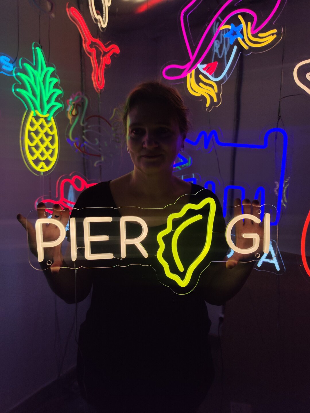 Pierogi Neon Sign, Polish Dumplings Led Sign, Polish Food Led Light ...