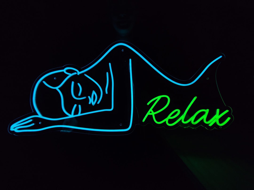 Spa Massage Neon Sign, Relax Led Light, Custom Wall Decor Massage Spa ...