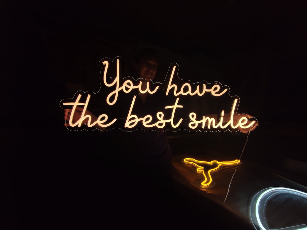 You Have the Best Smile Neon Sign, Smile Led Light, Dentist Neon Light ...
