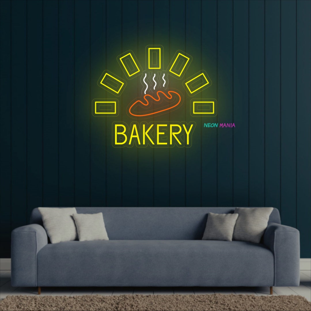 Bread in the Oven Neon Sign, Bakery Led Neon Sign, Bread Neon Lights ...