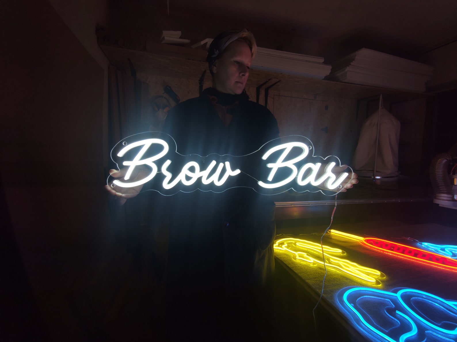 Brow Bar Neon Sign Brow Salon Led Neon Beauty Salon Led - Etsy
