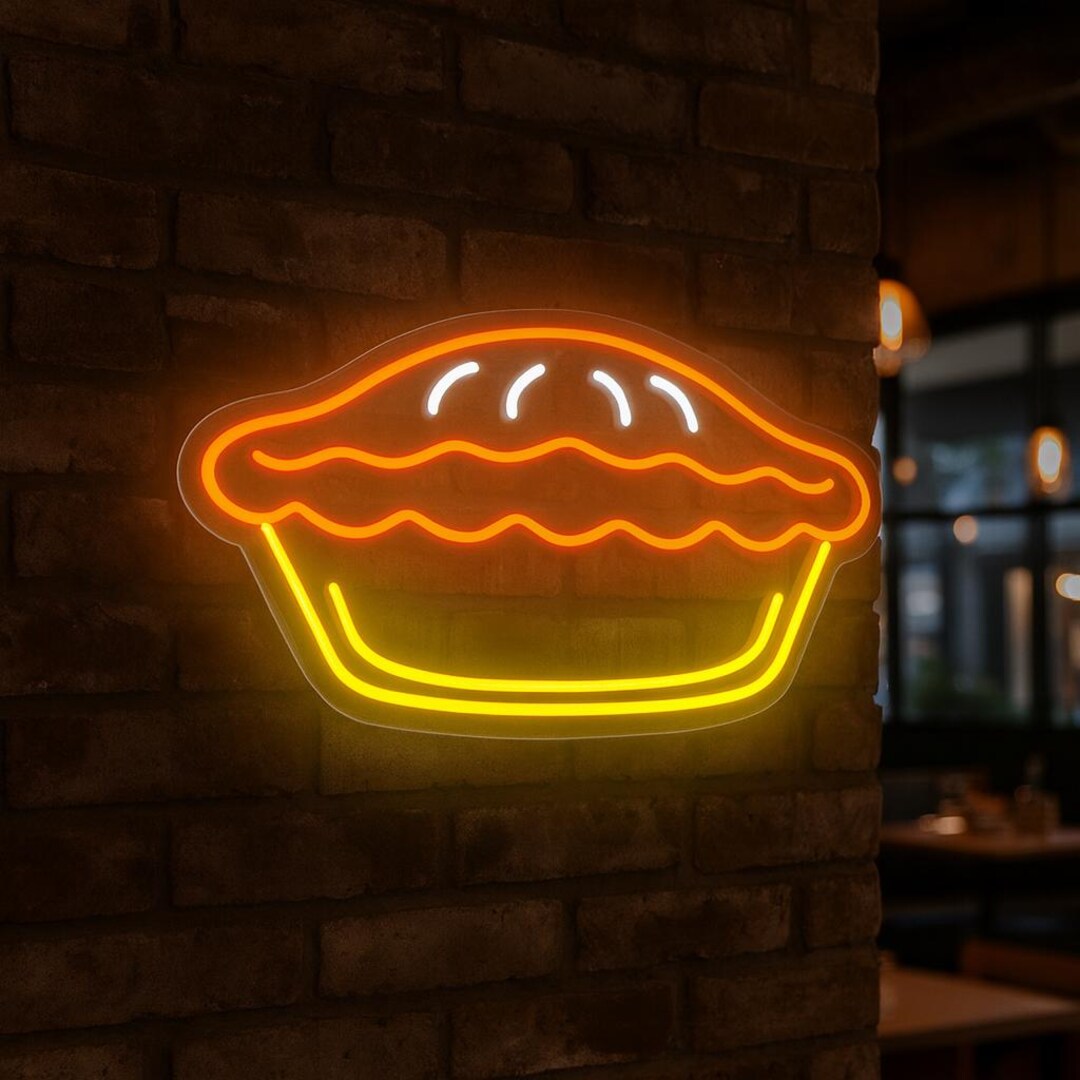Meat Pie Neon Sign, Baking Led Sign, Bakery Led Light, Custom Pies Neon ...