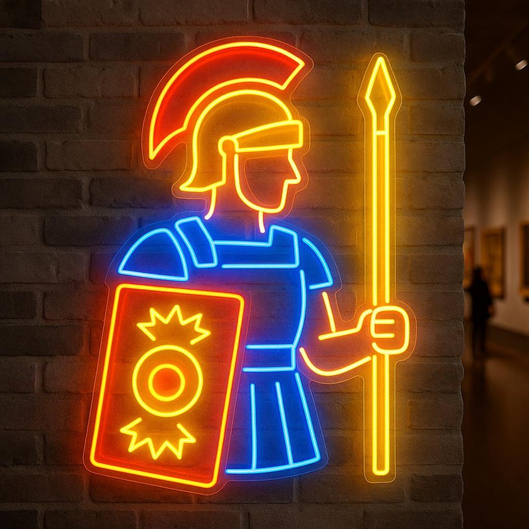 Warriors Neon Sign. Museums and Exhibitions Led Sign. Antique Shops ...