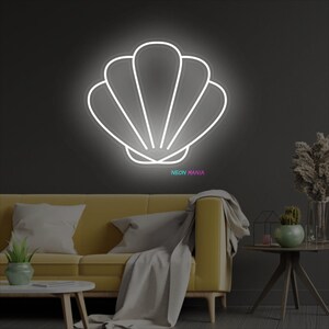 Sea Shell Neon Sign, Mollusk Shell Led Light for Your Home Decor ...