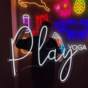 Play Neon Sign, Play Led Light, Custom Kids Room Decor Light, Man Cave ...