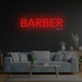 Barber Neon Sign Barbershop Led Sign Salon Led Light Barber - Etsy