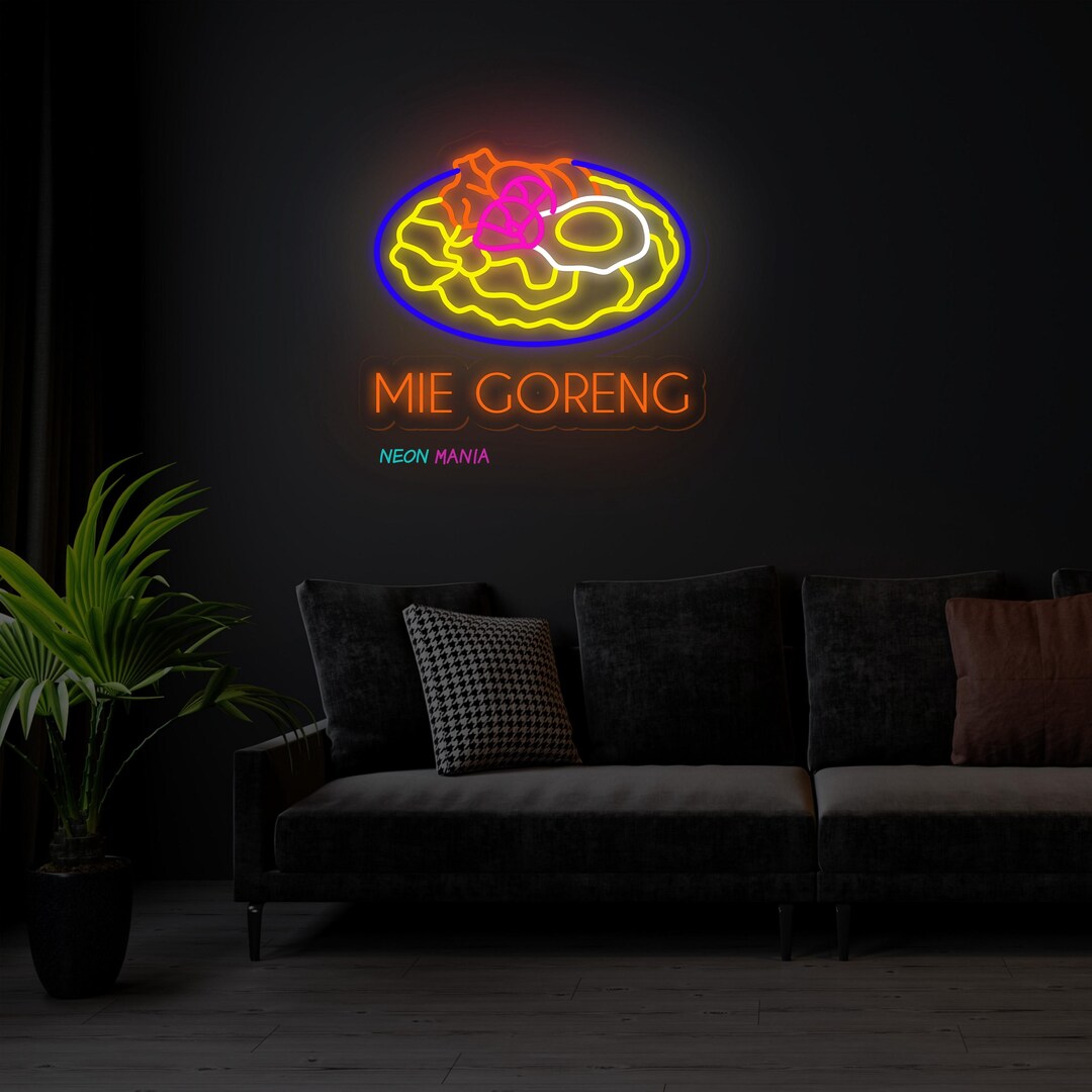 Mie Goreng Led Neon Sign. Bakmi Goreng Led Neon. Indonesian Stir-fried ...