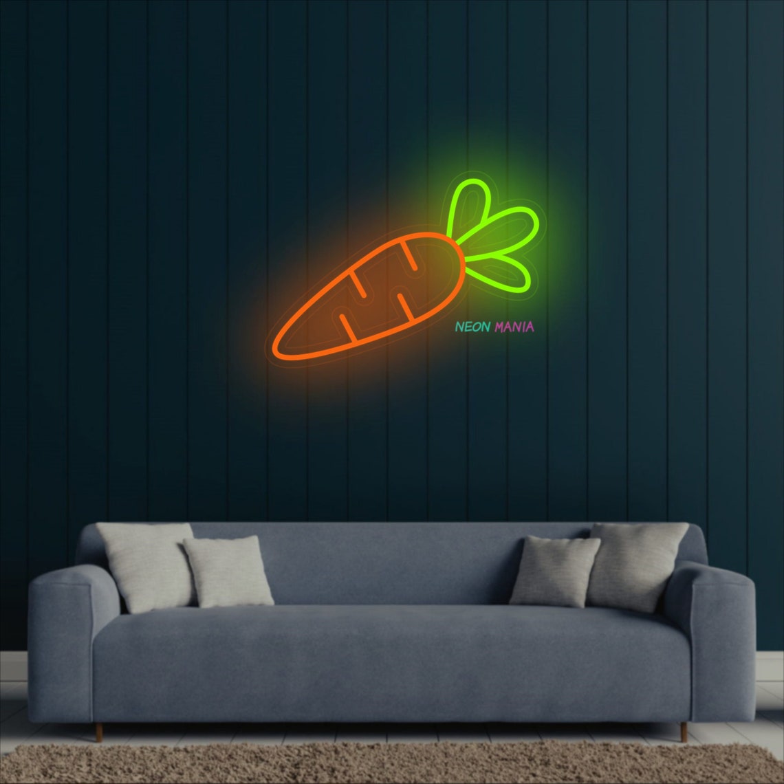 Carrot Neon Sign Vegetable Neon Light for Kitchen Decor | Etsy