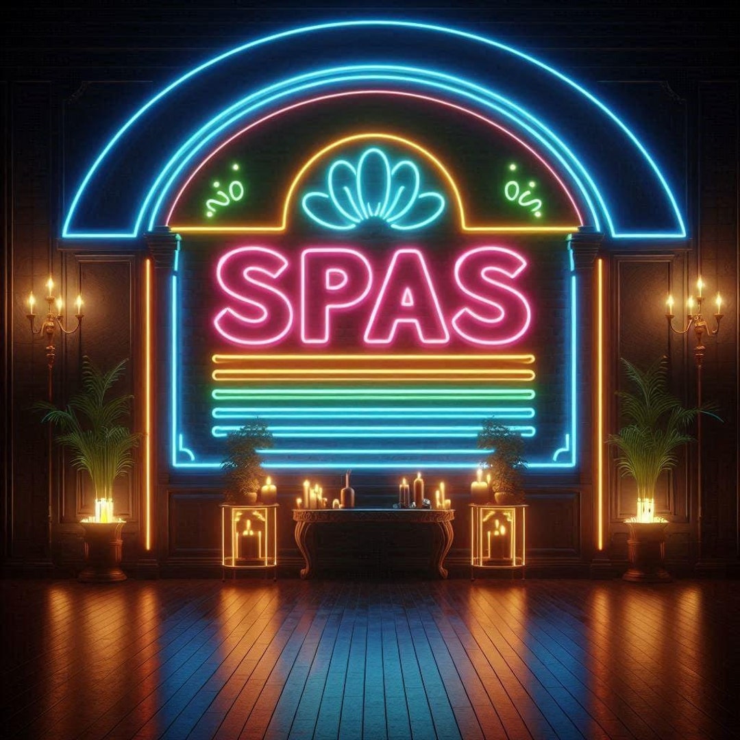 Spa LED Neon Sign. Neon Sign for a Spa Centre. Spa Salon Light Decor - Etsy