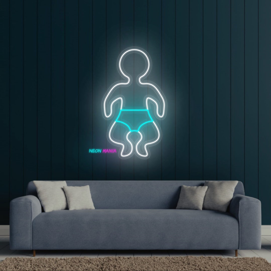 Baby in Diaper Neon Sign, Baby Led Light, Baby in Diaper Neon Light ...