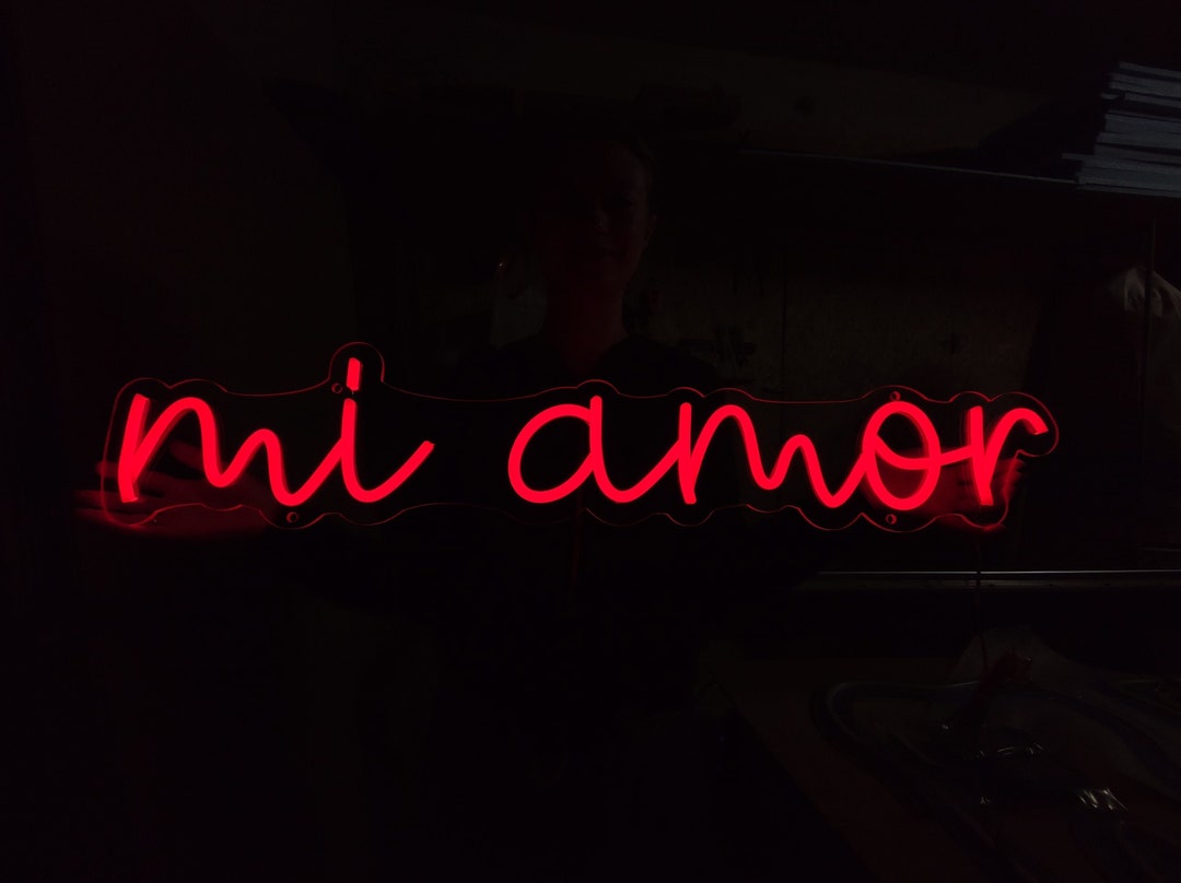 Mi Amor Neon Sign My Love in Spanish Led Neon Romantic Words - Etsy