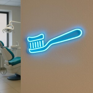 Neon Dentistry Sign. Toothbrush, Toothbrush Paste, Keep Smiling, Clinic ...