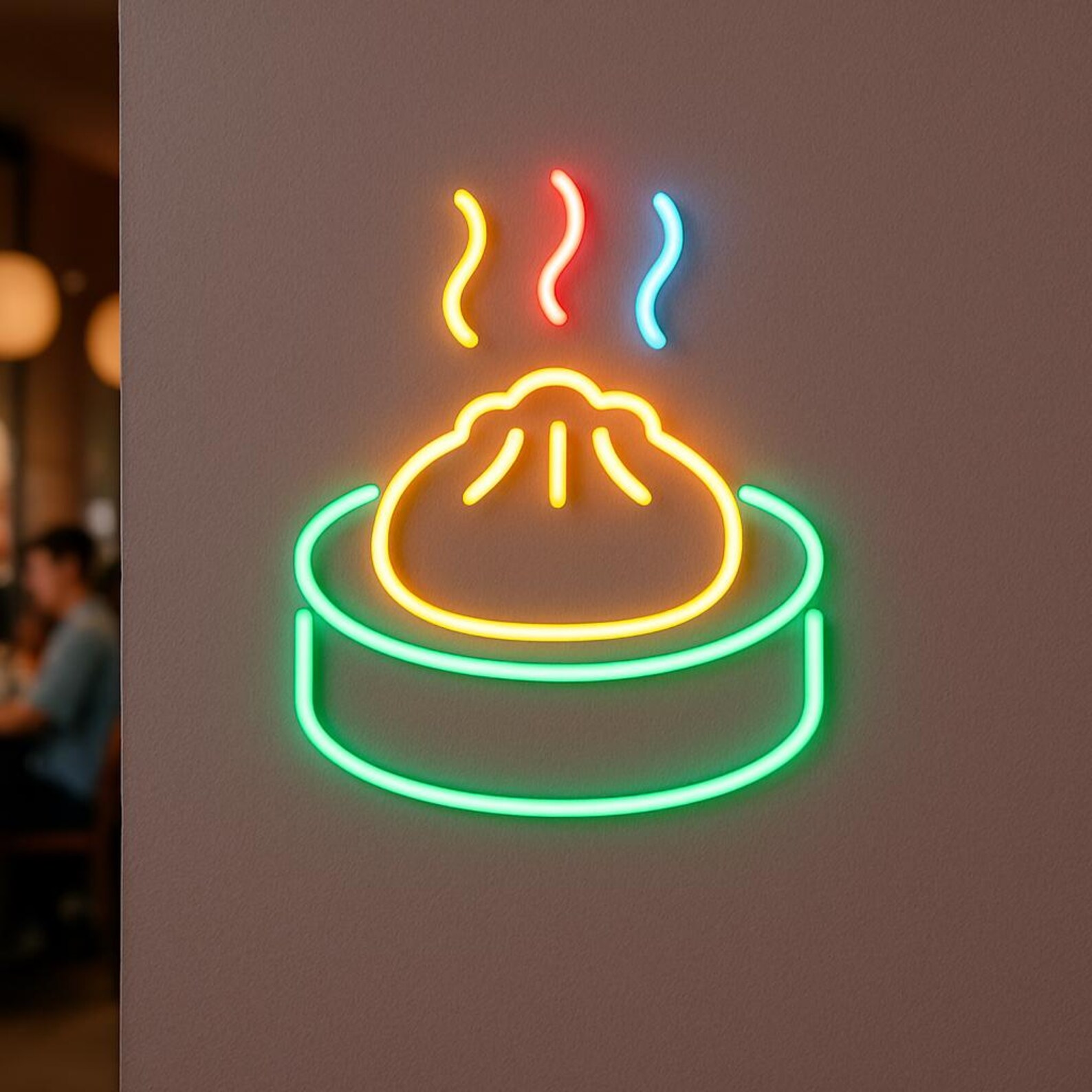 Dim Sum Neon Sign, Baozi Led Sign, Pao-tsih Led Light, Bao Light Sign ...