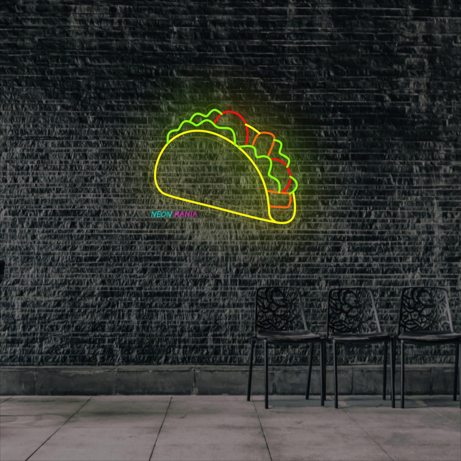 Taco Neon Sign Tacos Led Light Mexican Neon Lights Mexican | Etsy