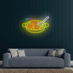 Fried Shrimp Neon Sign: the Perfect Sign for Seafood Restaurants - Etsy