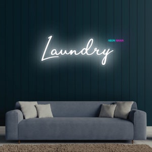 Laundry Neon Sign, Laundry Room Led Light Sign, Custom Washhouse Led ...