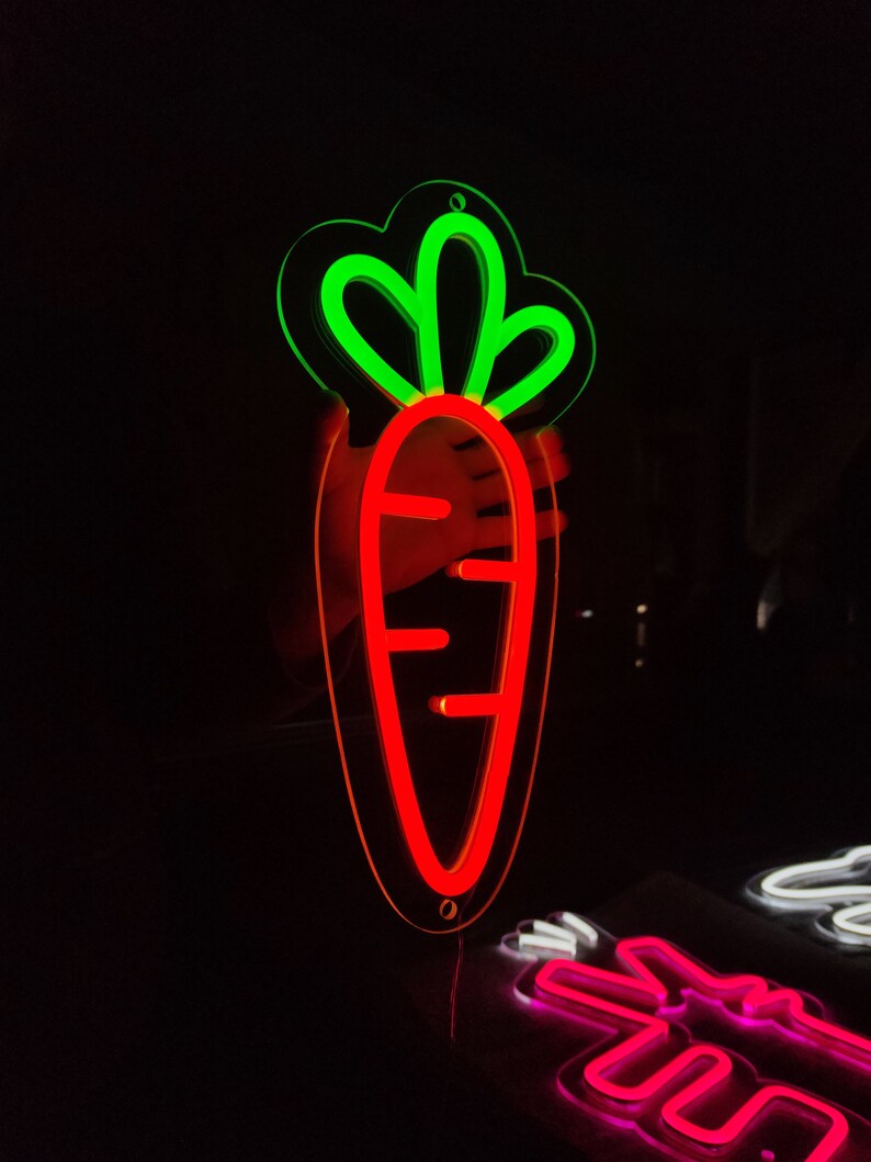 Carrot Neon Sign Vegetable Neon Light for Kitchen Decor - Etsy