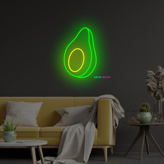 Avocado Neon Sign Avocado Led Neon Light for Kitchen Cafe - Etsy
