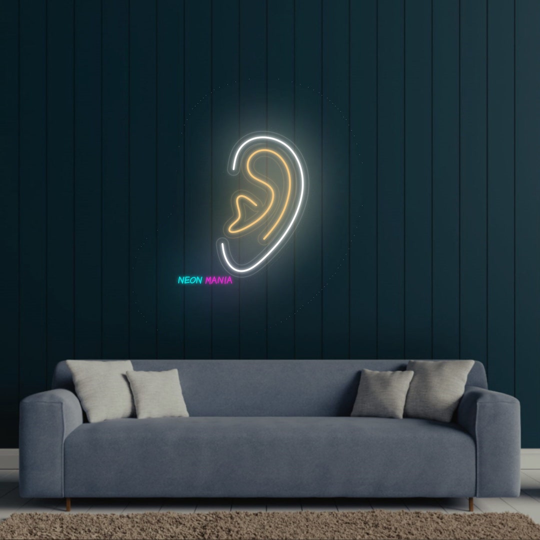 Ear Neon Sign Human Ear Led Light Ear Led Neon Sign Custom - Etsy