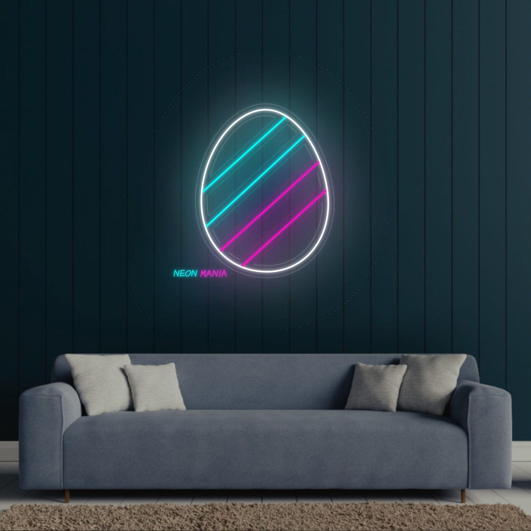 Easter Egg Neon Sign, Easter Decor Led Light, Custom Egg Led Sign, Egg ...