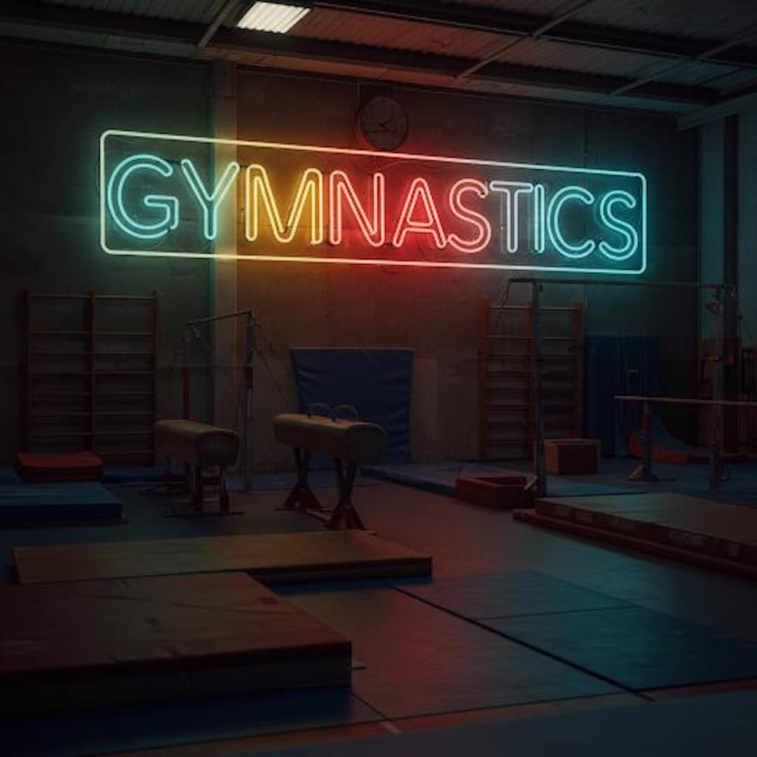 Gymnastics Led Neon Sign. Gymnastics Studio Led Light Sign. Gymnastics ...