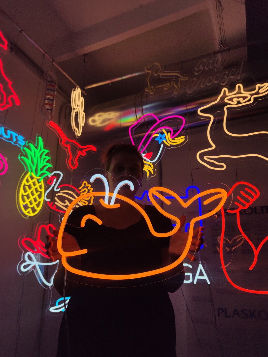 Whale Neon Sign, Seaworld Led Light, Whale Led Neon, Sea Animals Light ...