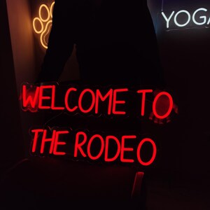 Welcome to the Rodeo Neon Sign, Rodeo Led Sign, Western Decor Neon ...