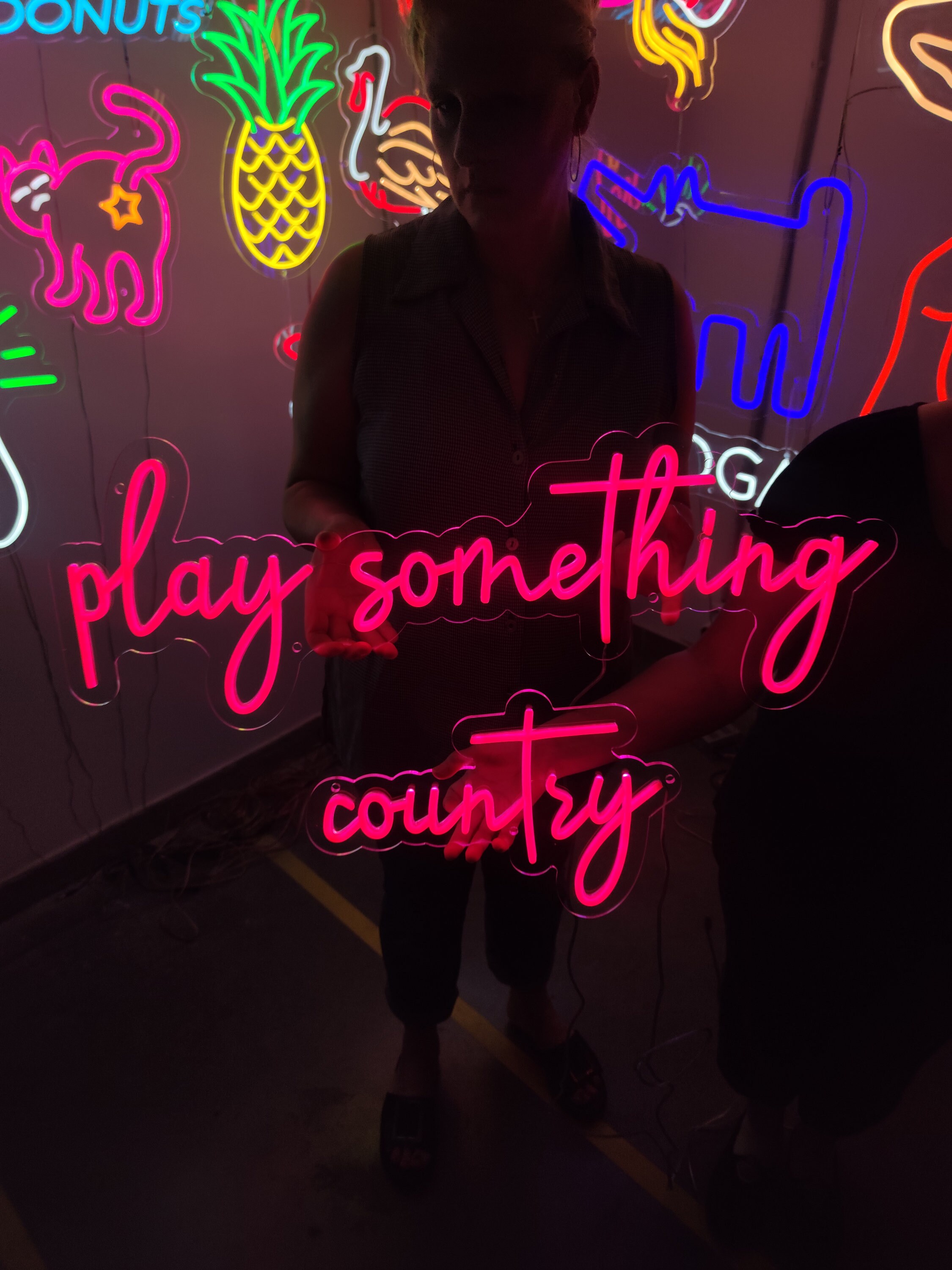 Play Something Country Neon Sign, Music Neon Light, Play Led Light ...