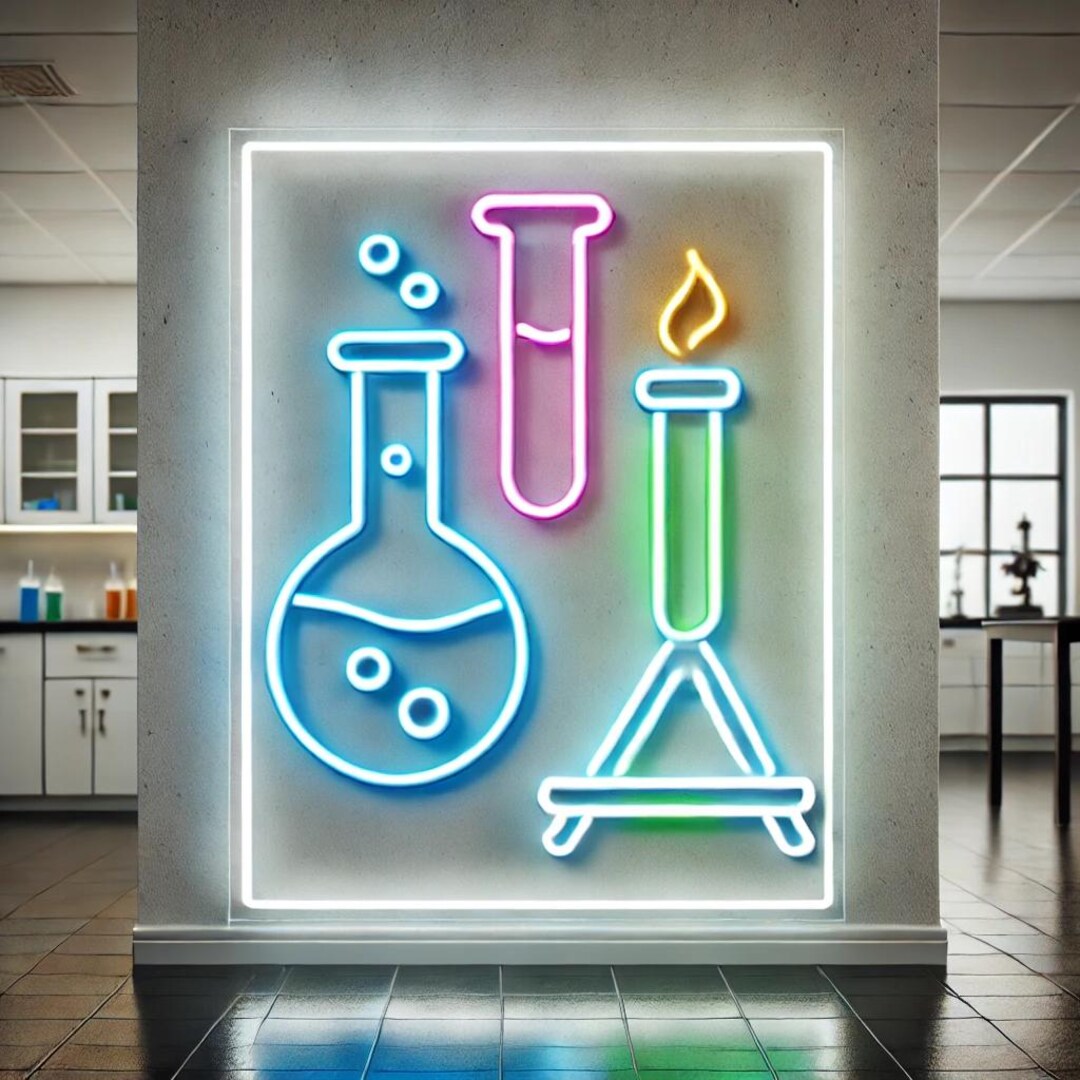 Science Laboratory Neon Sign. Medical Lab LED Decor. Reagent, Science ...