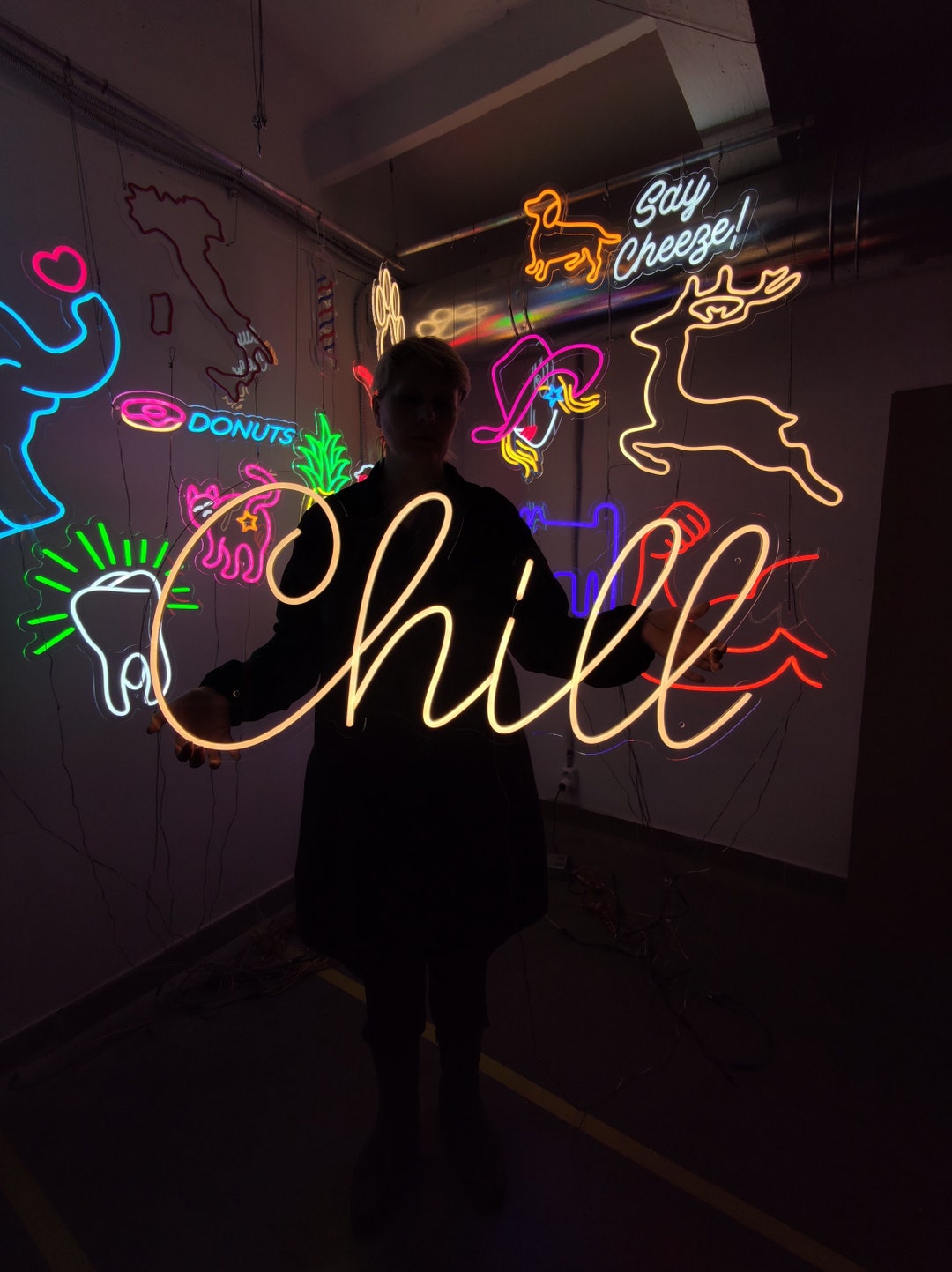 Chill Led Neon Sign, Chill Neon Sign, Chill Wall Decoration, Chill Area ...