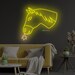 Horse Neon Sign Horse Head Led Neon Animals Led Sign - Etsy