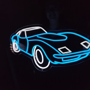 Car Neon Sign Retro Car Led Light Sign Custom Vintage Neon - Etsy