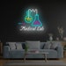 Medical Lab Neon Sign: Laboratory Technology Light Decor. Chemical ...