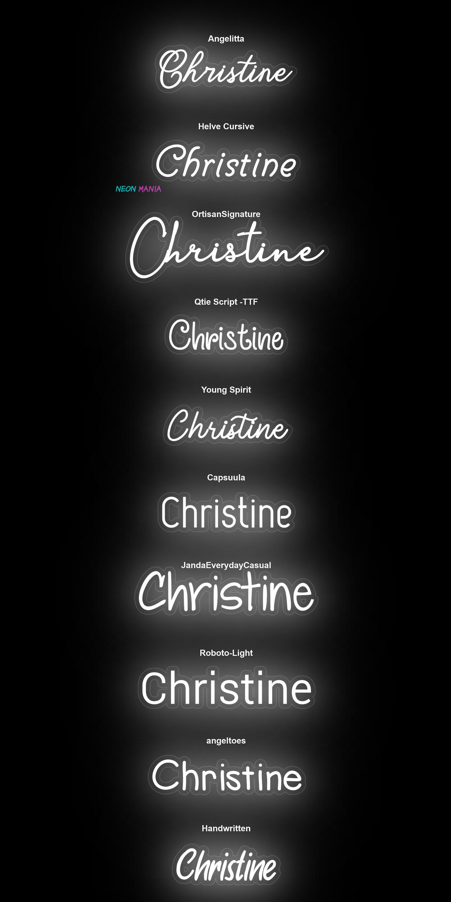 Christine Name Wallpaper