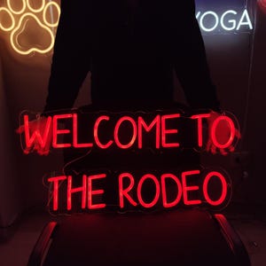 Welcome to the Rodeo Neon Sign, Rodeo Led Sign, Western Decor Neon ...