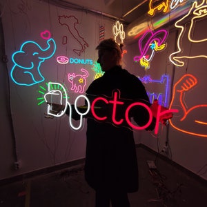 Doctor Neon Sign, Doc Led Light, Physician Neon Light, Light Sign for a ...