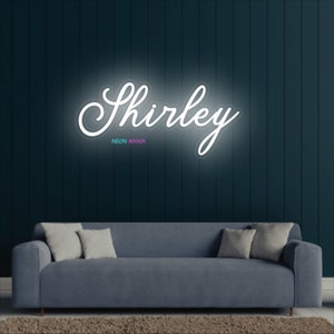 Shirley Name Neon Sign, Shirley Led Neon Sign, Custom Name Neon Sign ...