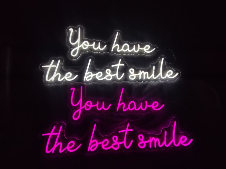 You Have the Best Smile Neon Sign, Smile Led Light, Dentist Neon Light ...