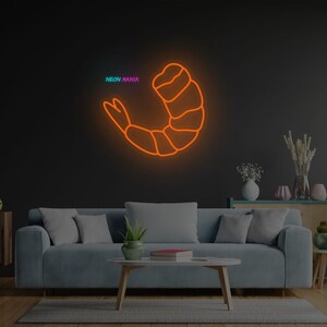 Shrimp Neon Sign: Light up Your Seafood Restaurant - Etsy