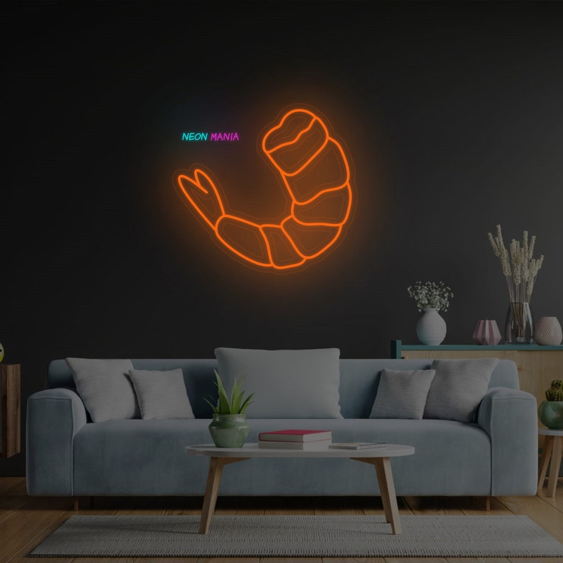 Shrimp Neon Sign: Light up Your Seafood Restaurant - Etsy