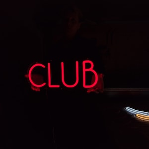 Club Neon Sign, Club Neon Led Sign, Club Led Light, Club Led Neon ...