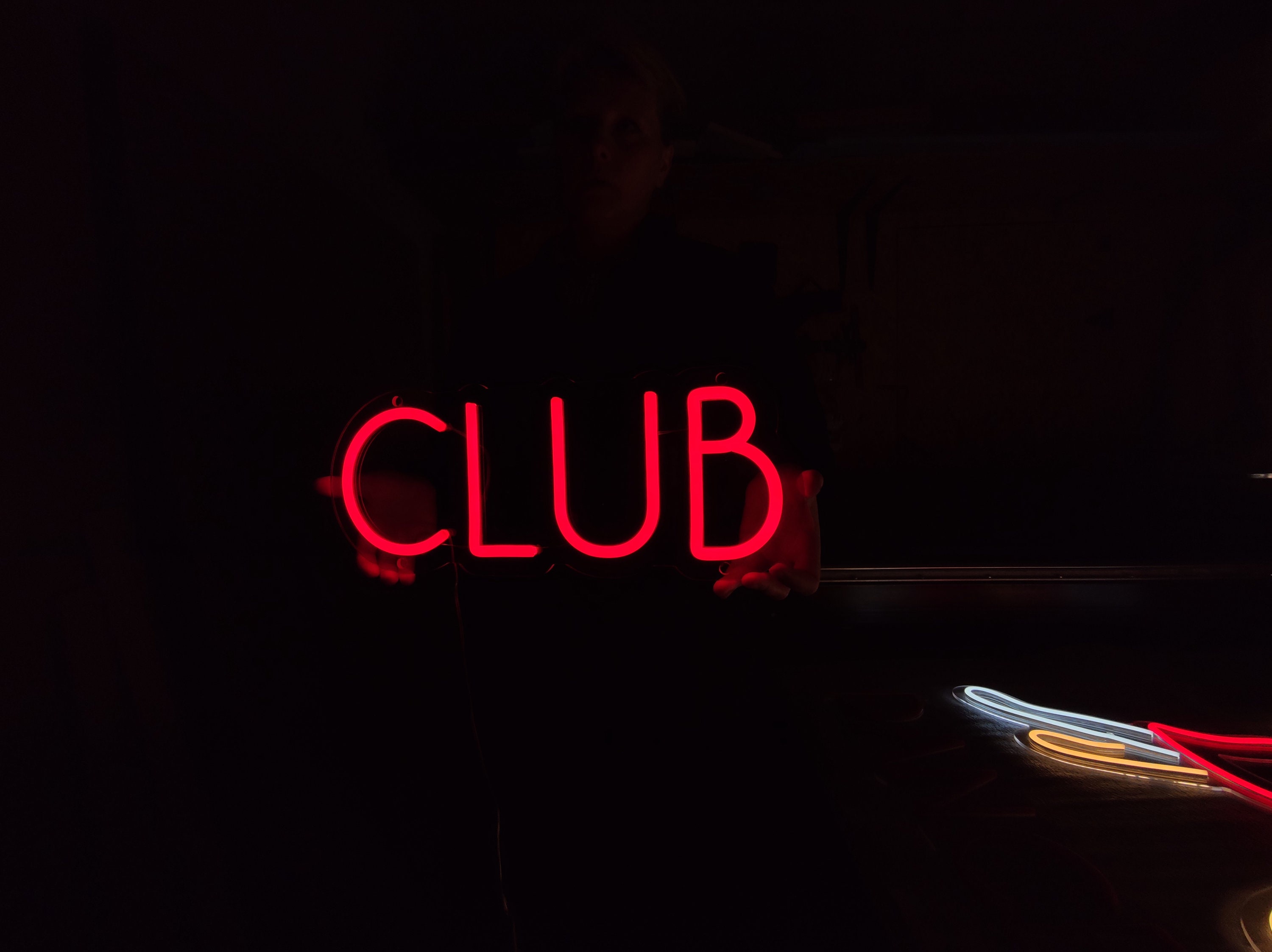 Club Neon Sign, Club Neon Led Sign, Club Led Light, Club Led Neon ...
