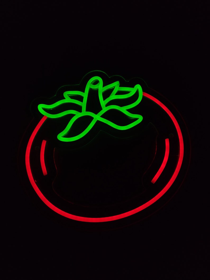 Tomato Neon Sign Vegetables Led Light for Cafe Decor Custom - Etsy